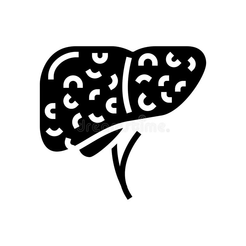 Liver Cirrhosis Disease Line Icon Vector Illustration Stock Vector