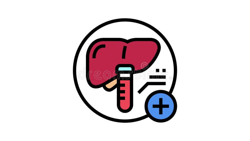 Liver Function Tests Health Check Color Icon Animation Stock Video ... Liver Function Tests Health Check Color Icon Animation Stock Video ...