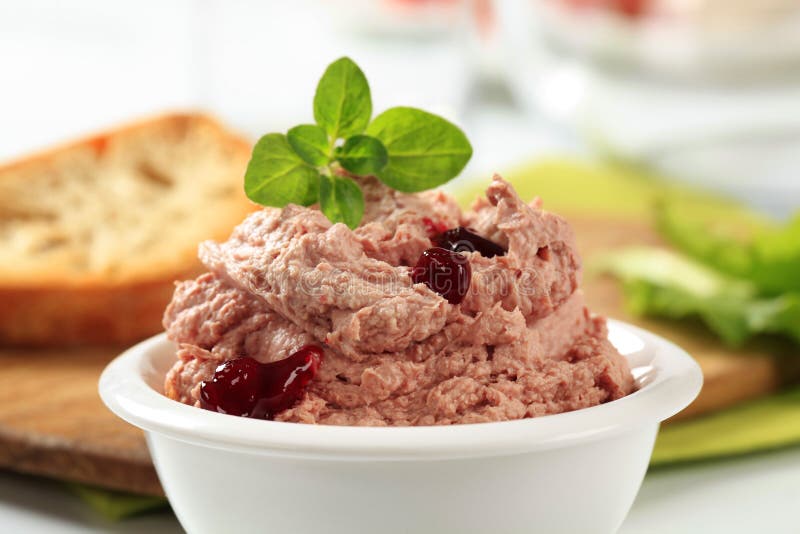Liver mousse stock image. Image of gourmet, mousse, sauce - 21294359