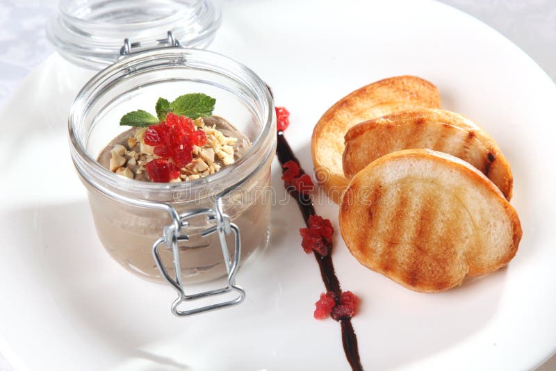 Liver pate in decoration stock image. Image of gourmet - 72362855