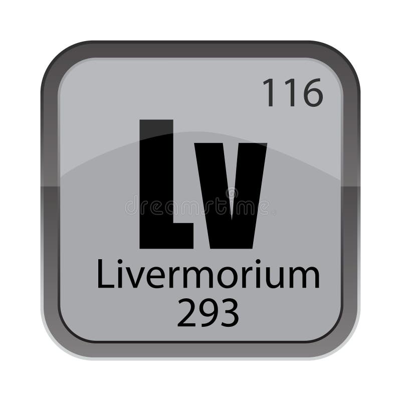 Livermorium Chemical Element. 116 Atomic Number. Two Hundred Ninety ...