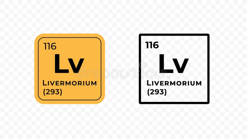 Livermorium, Chemical Element of the Periodic Table Vector Stock Vector ...