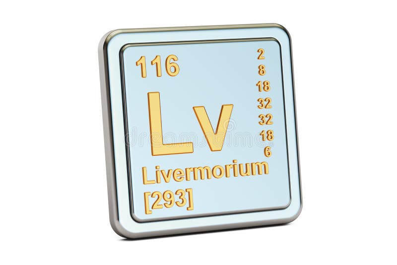Livermorium Chemical Element. Stock Vector - Illustration of modern ...