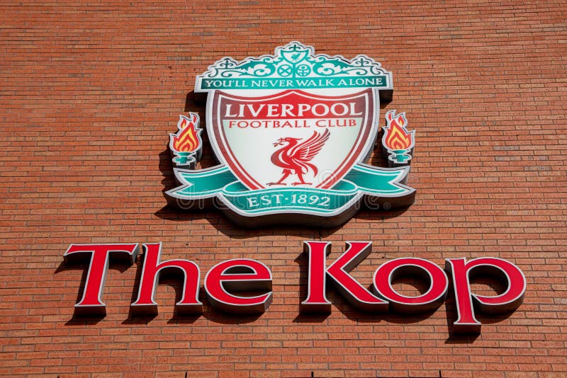 Liverpool Football Club Anfield Crest. Editorial Stock Image - Image of ...