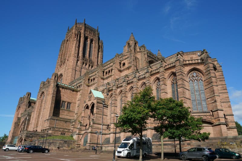 Liverpool Cathedral view editorial photo. Image of kirk - 125623821