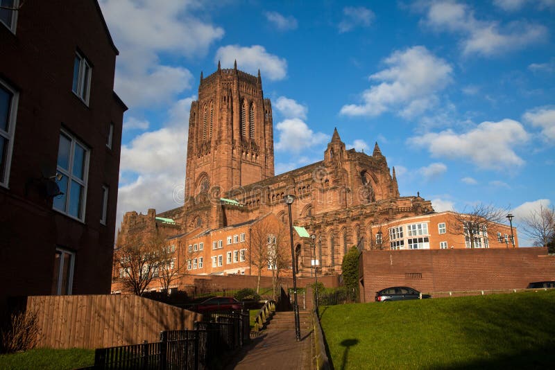 Liverpool Catherdral and St James House Stock Photo - Image of teau ...