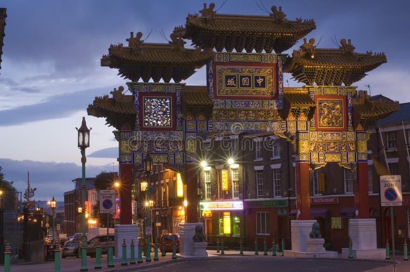 Liverpool - Chinese Arch editorial image. Image of united - 12838275