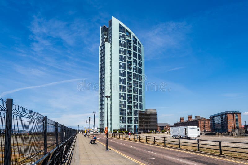 Liverpool City Centre Modern Architecture Editorial Photo - Image of ...