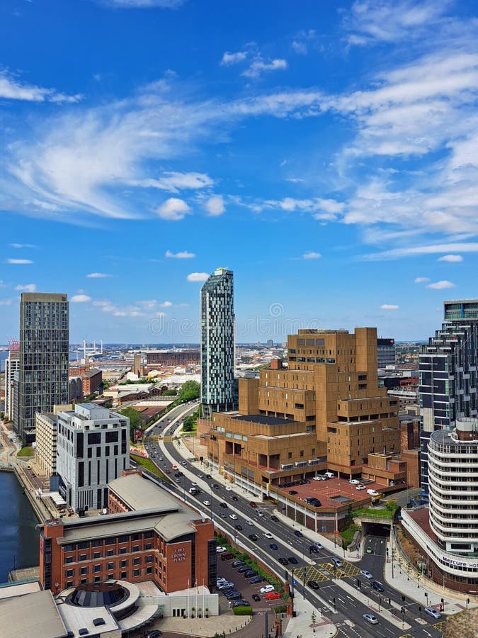 Liverpool City Centre Skyline Editorial Photo - Image of building, city ...