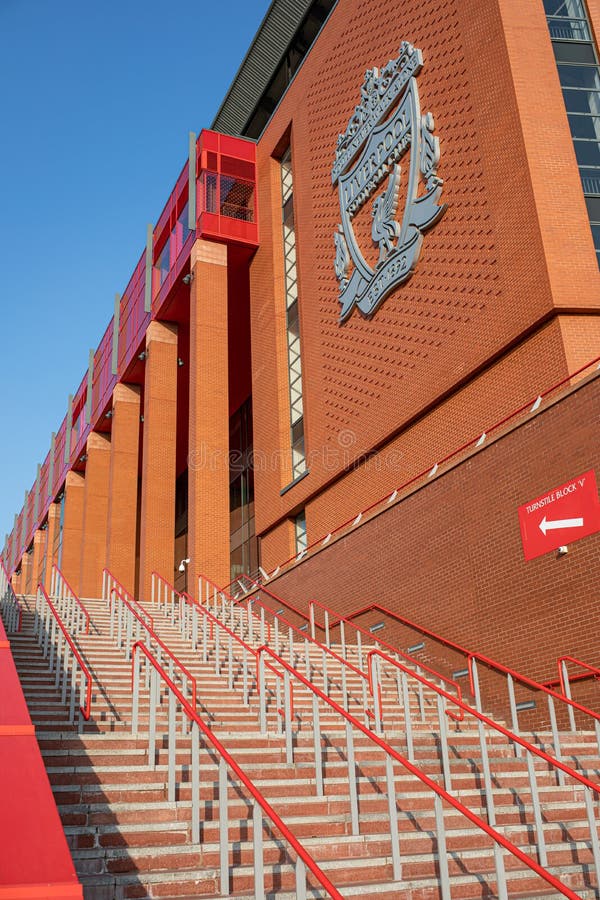 View of the Anfield Stadium in Liverpool, England Editorial Photography ...