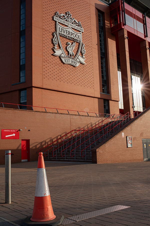View of the Anfield Stadium in Liverpool, England Editorial Image ...