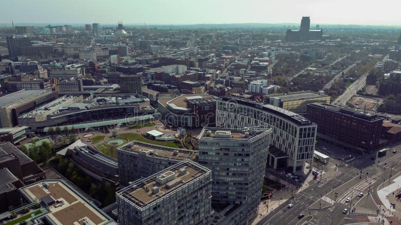 Liverpool . L1 , Overview editorial stock image. Image of downtown ...
