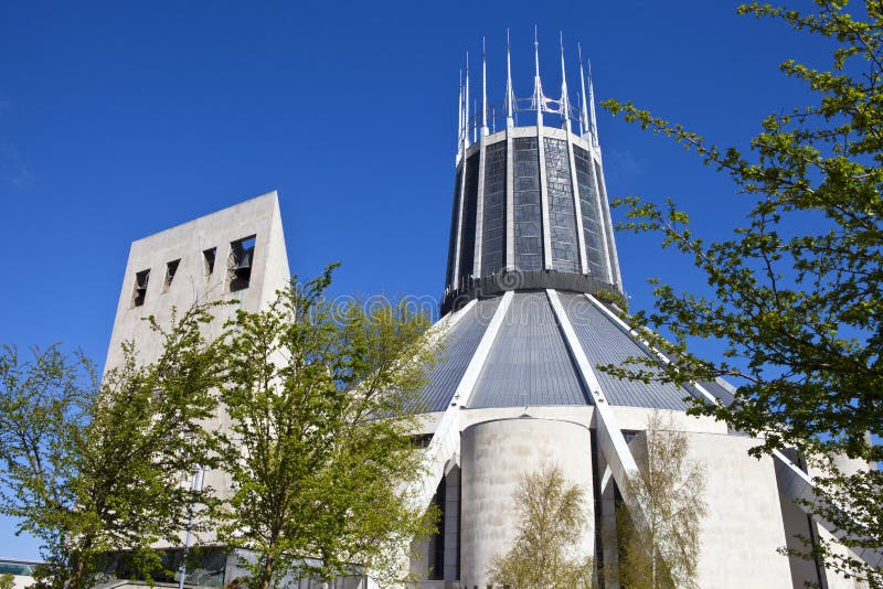 Liverpool Metropolitan Cathedral Stock Photo - Image of british ...