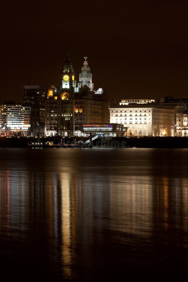Liverpool night cityscape stock photo. Image of cityscape - 23854846