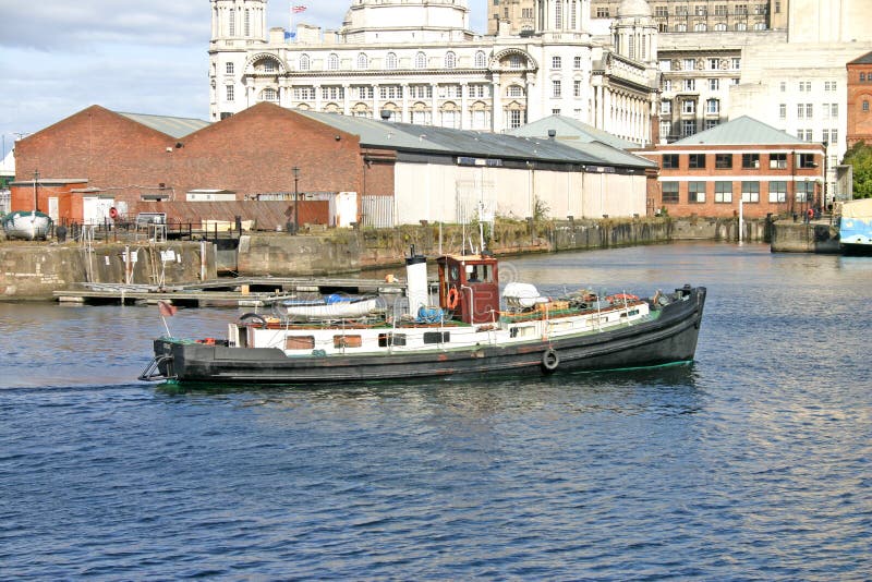 Liverpool Ship in Dock stock image. Image of northwest - 1364793