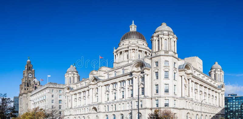 Liverpool skyline panorama stock photo. Image of cityscape - 260064520
