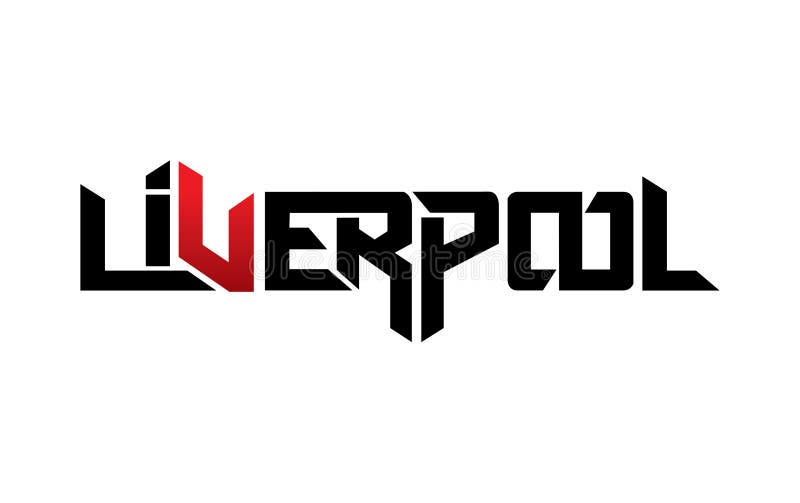 Liverpool Typography Design Vector Stock Vector - Illustration of ...