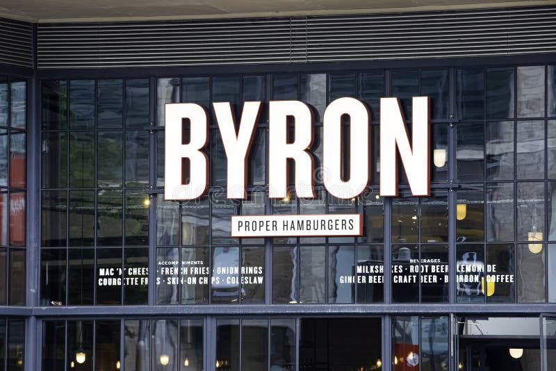 Byron burger restaurant editorial image. Image of chain - 190833745