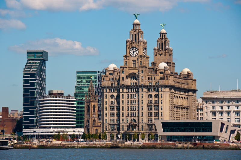 Liverpool Waterfront stock photo. Image of cityscape - 21221246