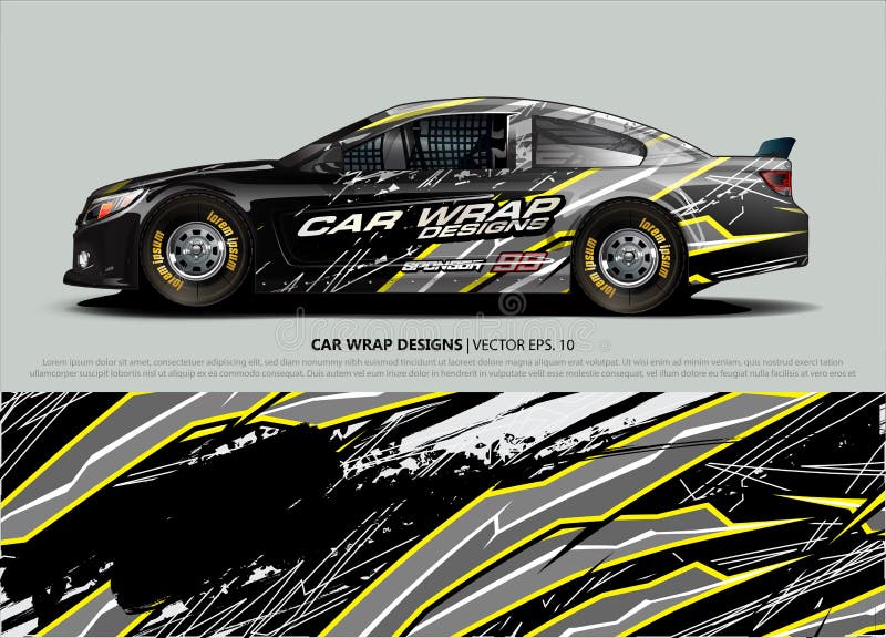 Livery for Car wrap Design stock vector. Illustration of background ...
