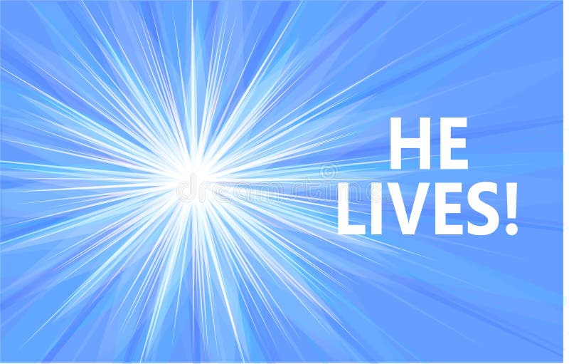 He LIVES! stock illustration. Illustration of savior - 85395099