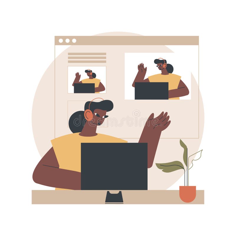 Livestream Software Abstract Concept Vector Illustration. Stock Vector ...