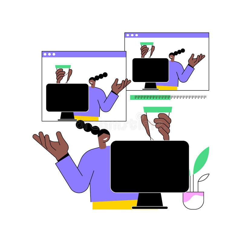 Livestream Software Abstract Concept Vector Illustration. Stock Vector ...