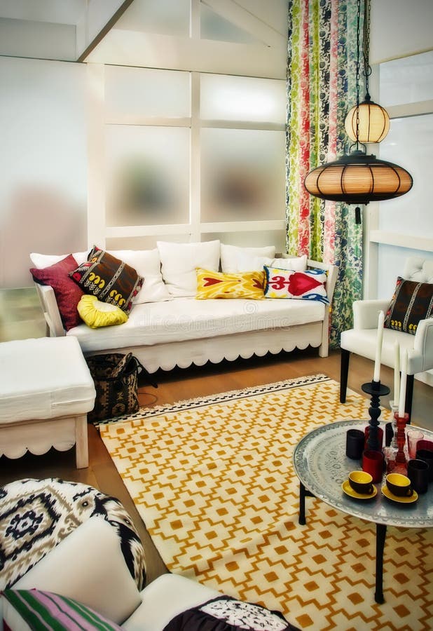 Fancy living room stock photo. Image of elegant, condo - 15603770