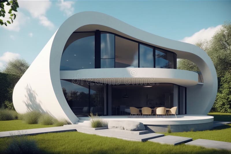 Living in Curves: the Allure of the Bow-Shaped Home. Generative AI ...
