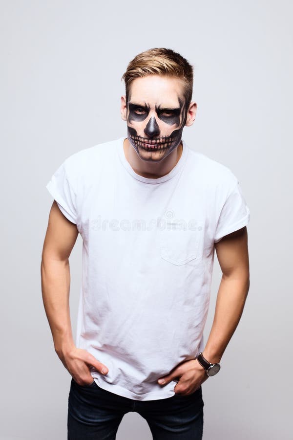 Living dead boy stock image. Image of emotion, face, indoor - 62907399
