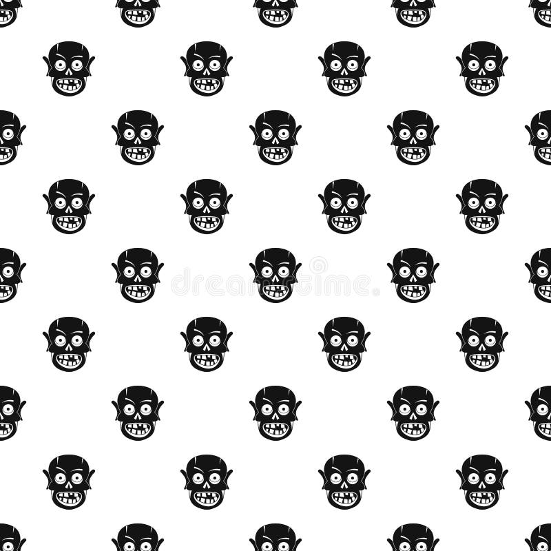 Living dead pattern vector stock vector. Illustration of danger - 91195227