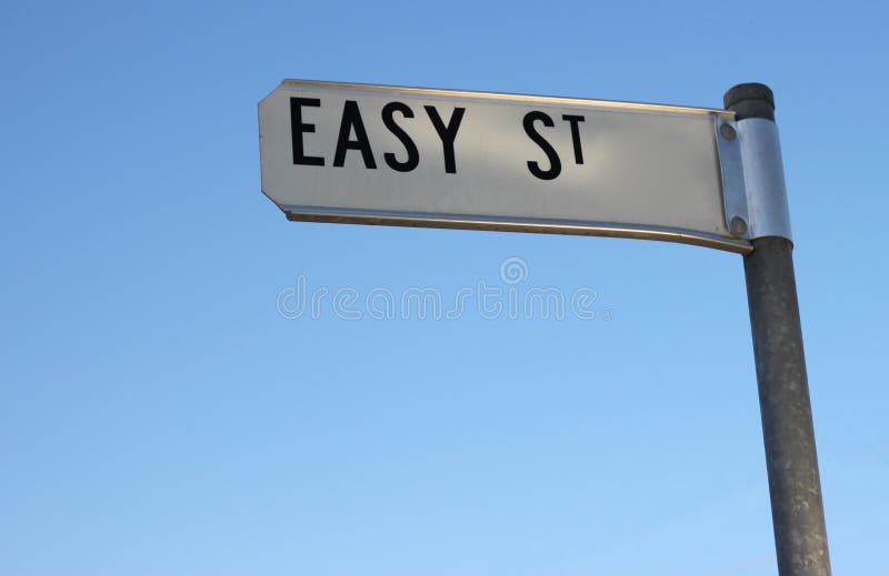 Easy Street stock image. Image of white, blue, clouds - 10504957