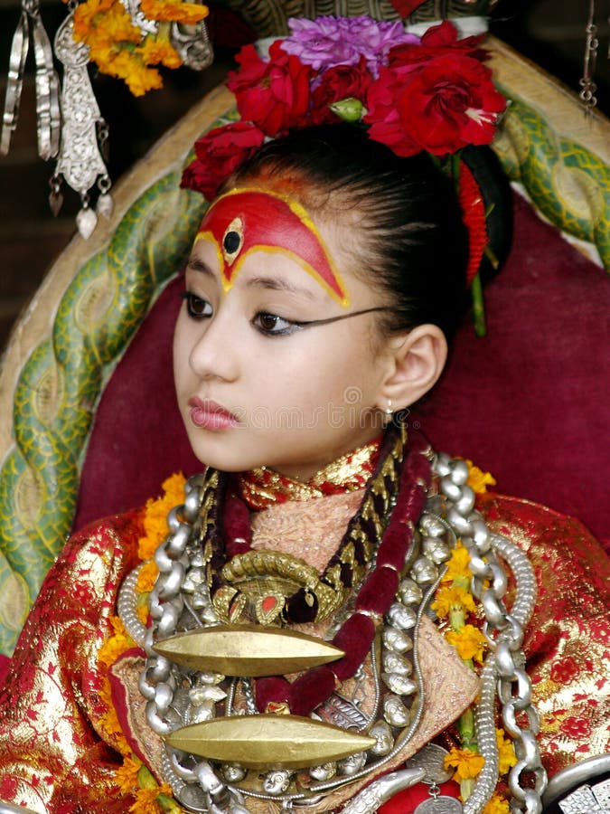 The Living Goddess Kumari Editorial Image - Image: 22216725