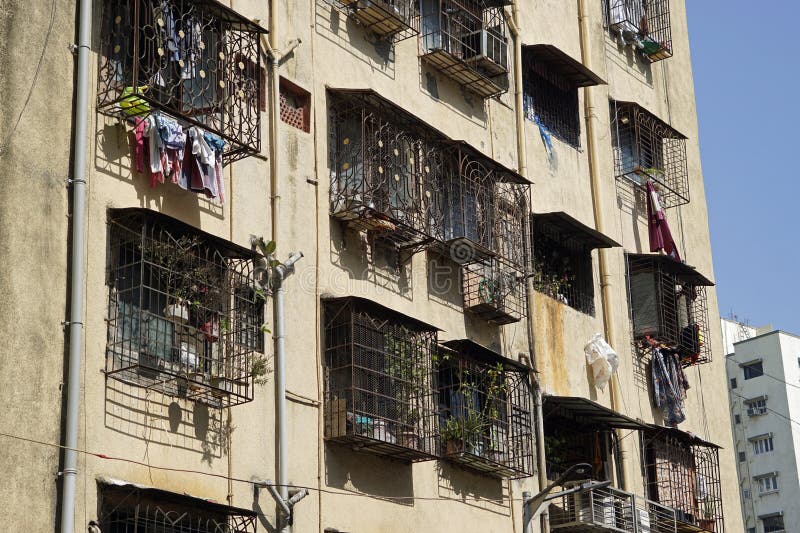 Living Houses in Mumbai in India Stock Photo - Image of mumbai, urban ...