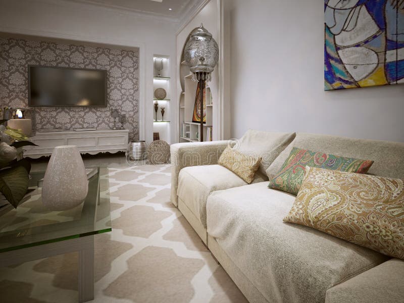 Living oriental style stock photo. Image of floor, house - 48276440