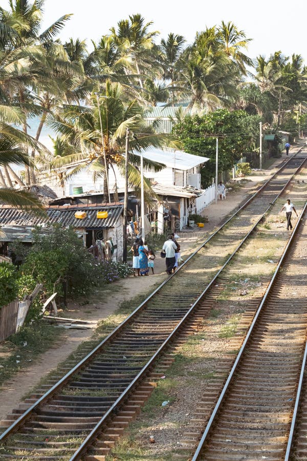 Living by the Railroad Near Colombo Editorial Stock Image - Image of ...