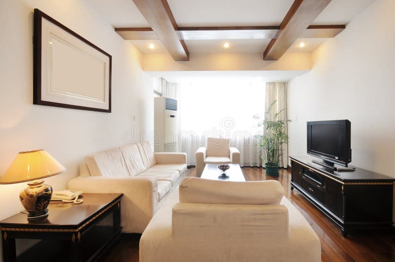 Living room stock image. Image of living, interior, architecture - 8809421