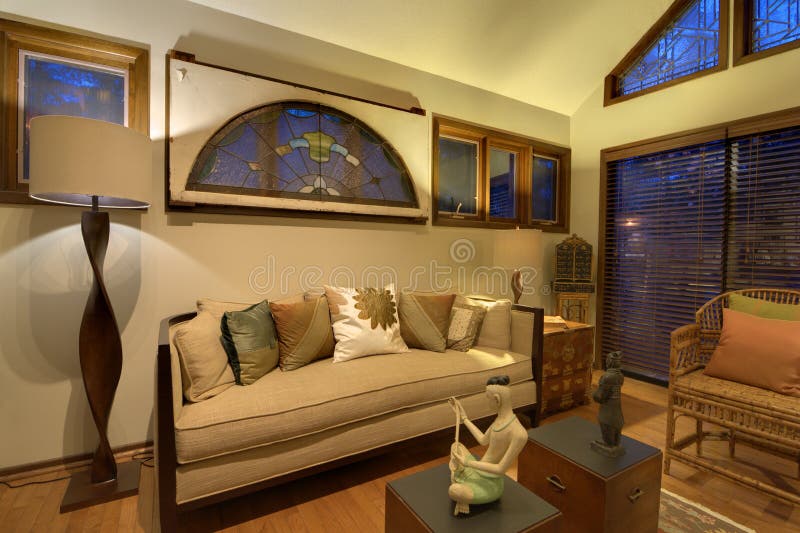 Living Room stock image. Image of luxury, homes, living - 17541815