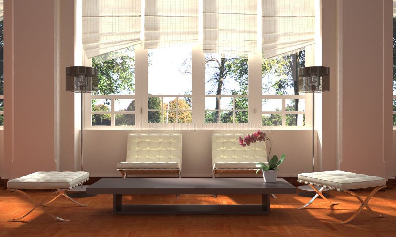 Sunny room stock image. Image of dream, decoration, remodeling - 2456199