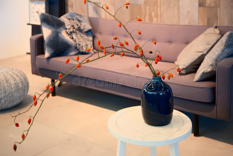 Living Room with Fair-place Stock Photo - Image of living, lamp: 6816264