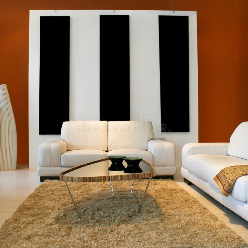 A Modern Living Room stock photo. Image of comfortable - 14017656