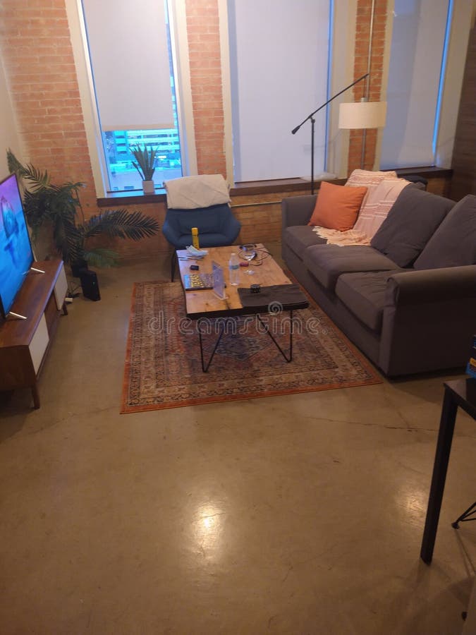 Living Room Air B and B Dallas Texas Editorial Stock Photo - Image of ...