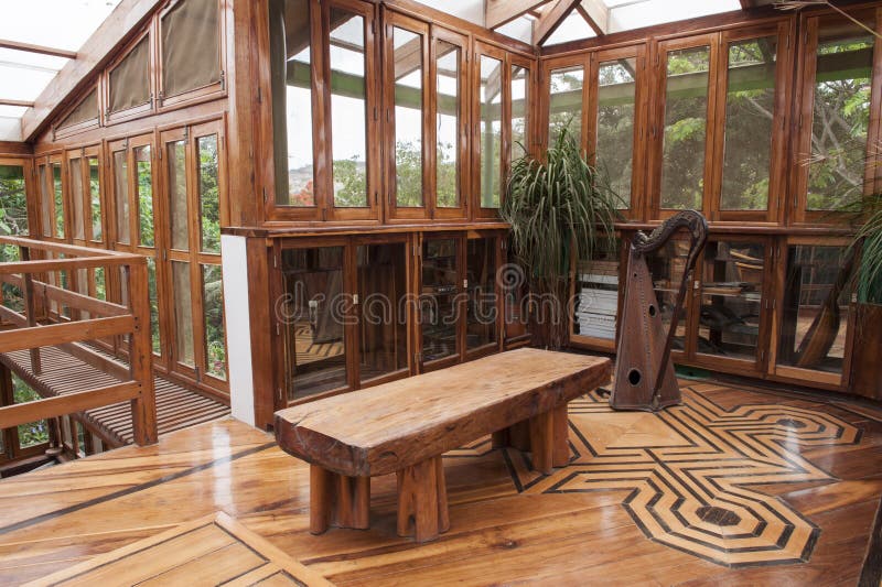 Living room in bamboo stock photo. Image of relax, design - 30801976