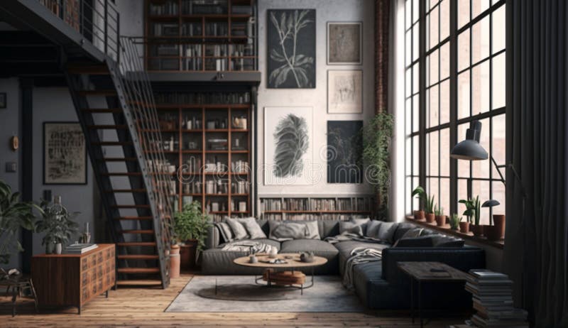 Generative AI Art Gallery People Visitor- Stock Illustration ...