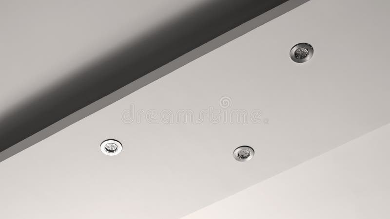 Ceiling Halogen Spot Lights Stock Photo - Image of halogen, model ...