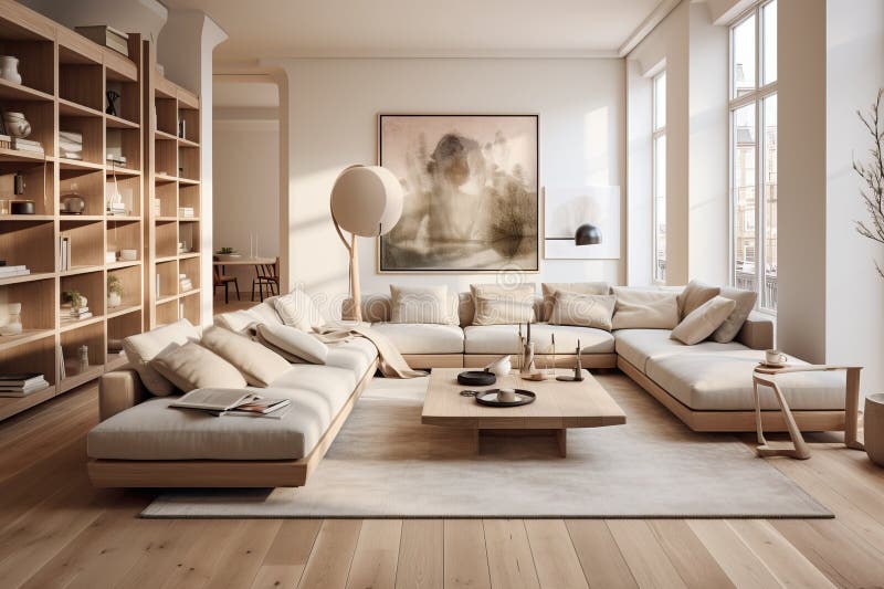 Living Room Designed with the Principles of Scandinavian Minimalism ...