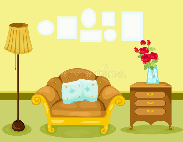 Living Room Cartoon Drawing Stock Illustrations – 11,922 Living Room ...