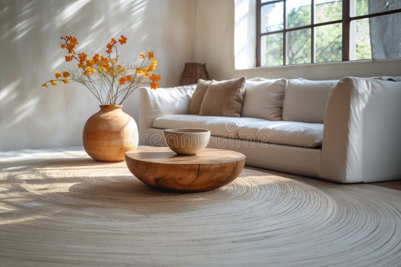 Modern Living Room Interior Design with Clean Lines. AI Generated Stock ...