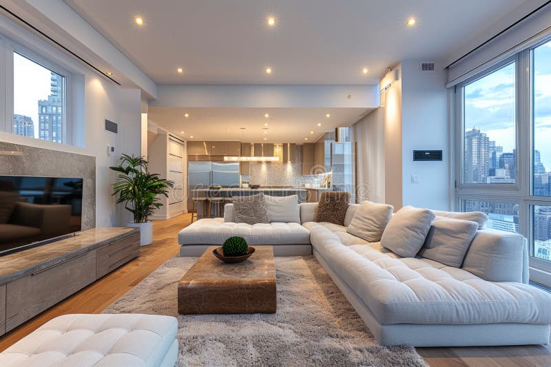 Modern Living Room Interior Design for Comfort and Relaxation. AI ...