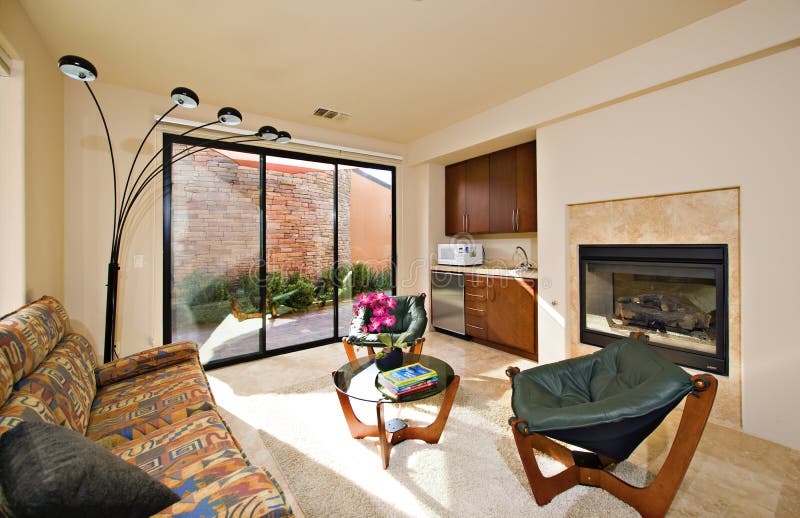 Living Room Interior of Manor House Stock Photo - Image of comfortable ...